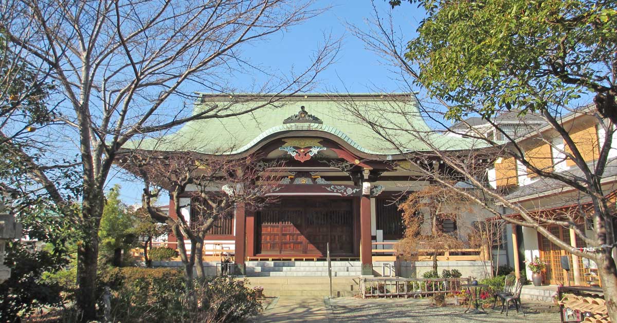 正楽寺。横浜市鶴見区矢向にある真言宗智山派寺院